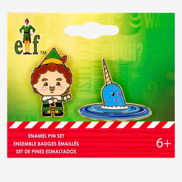 Loungefly | Other | Elf Mr Narwhal Enamel Pin Set | Poshmark